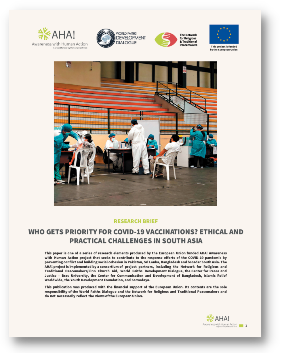 AHA – Awareness with Human Action - Peacemakers Network