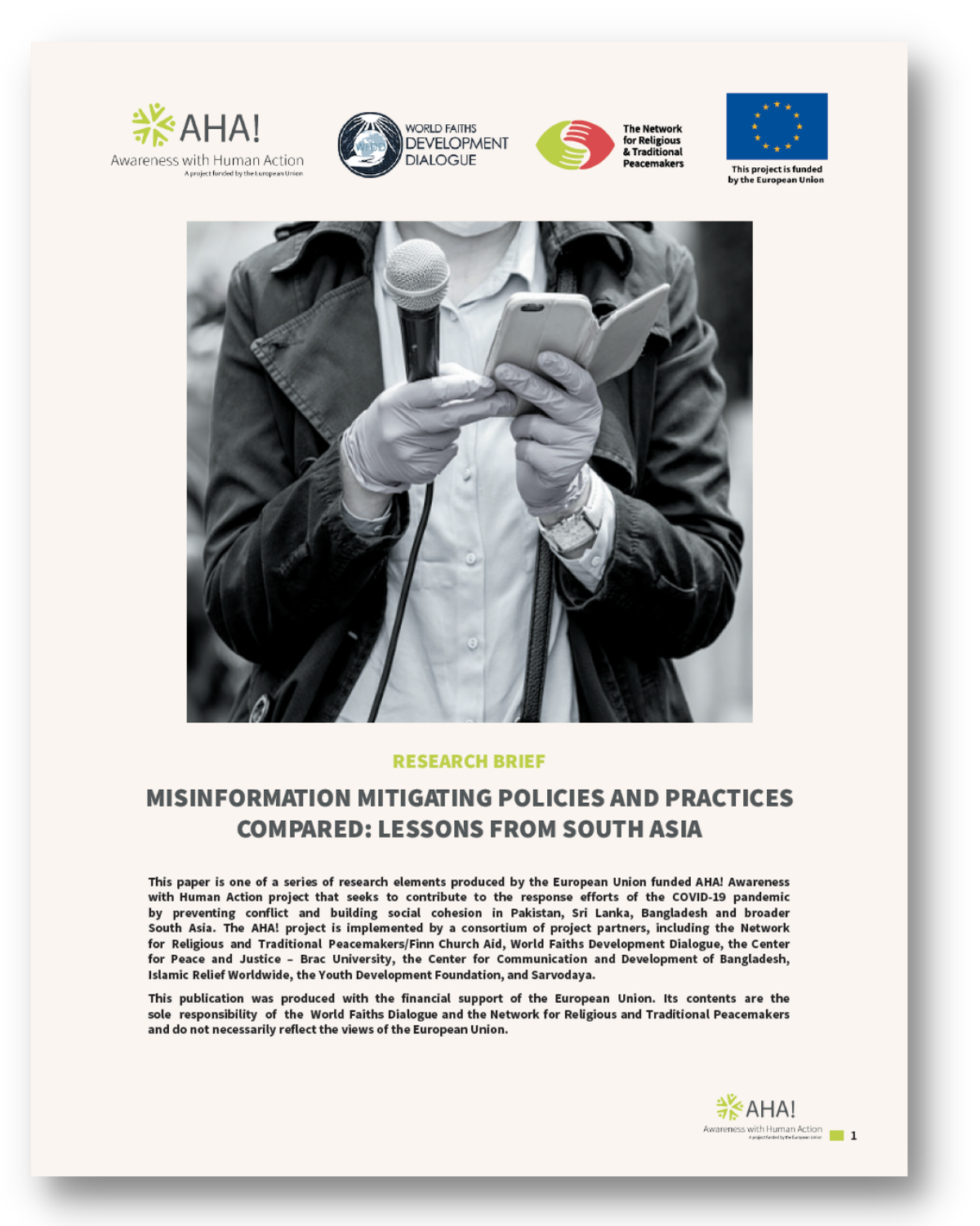 AHA – Awareness with Human Action - Peacemakers Network