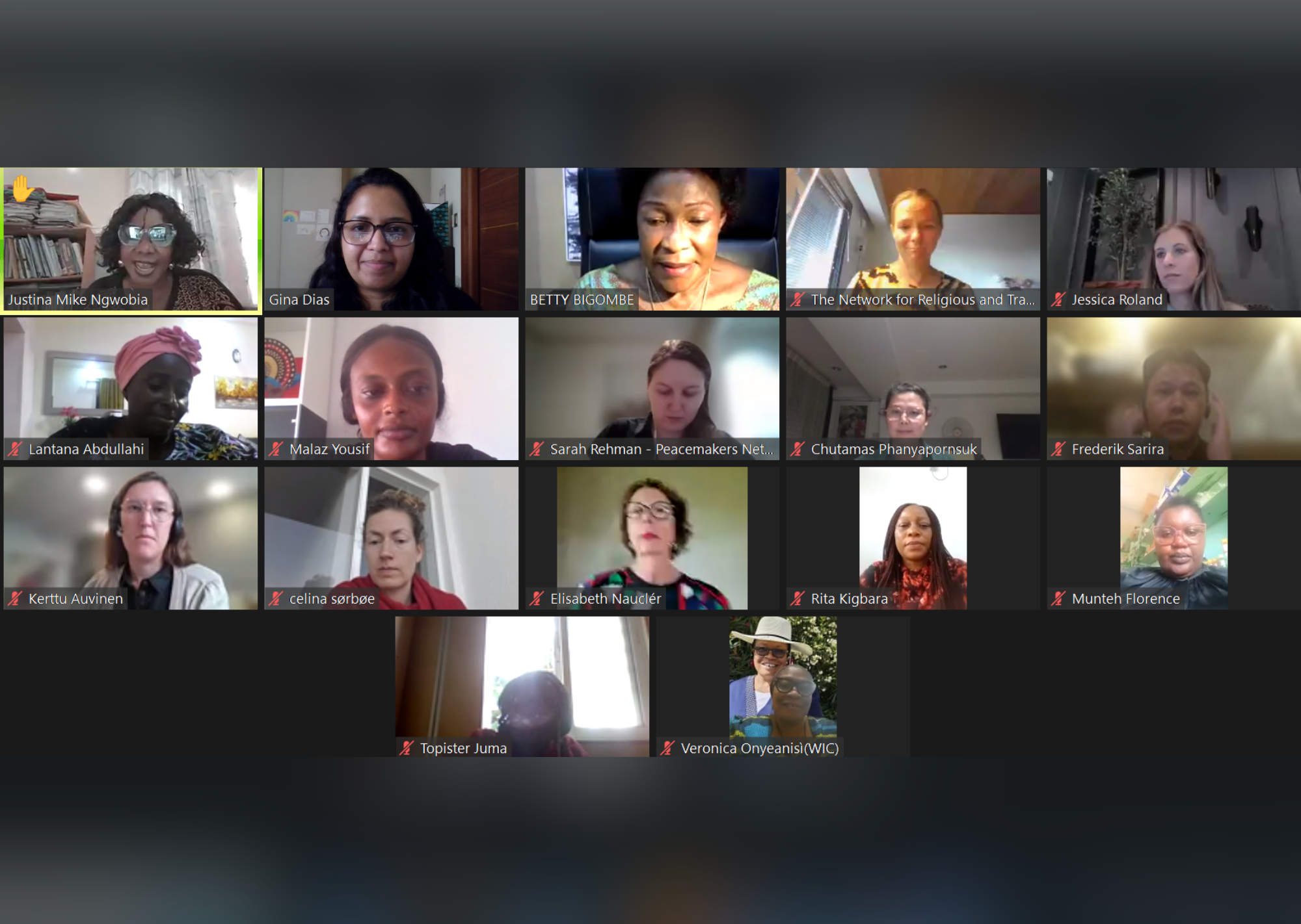 SSA August 2024 WG meeting - Peacemakers Network