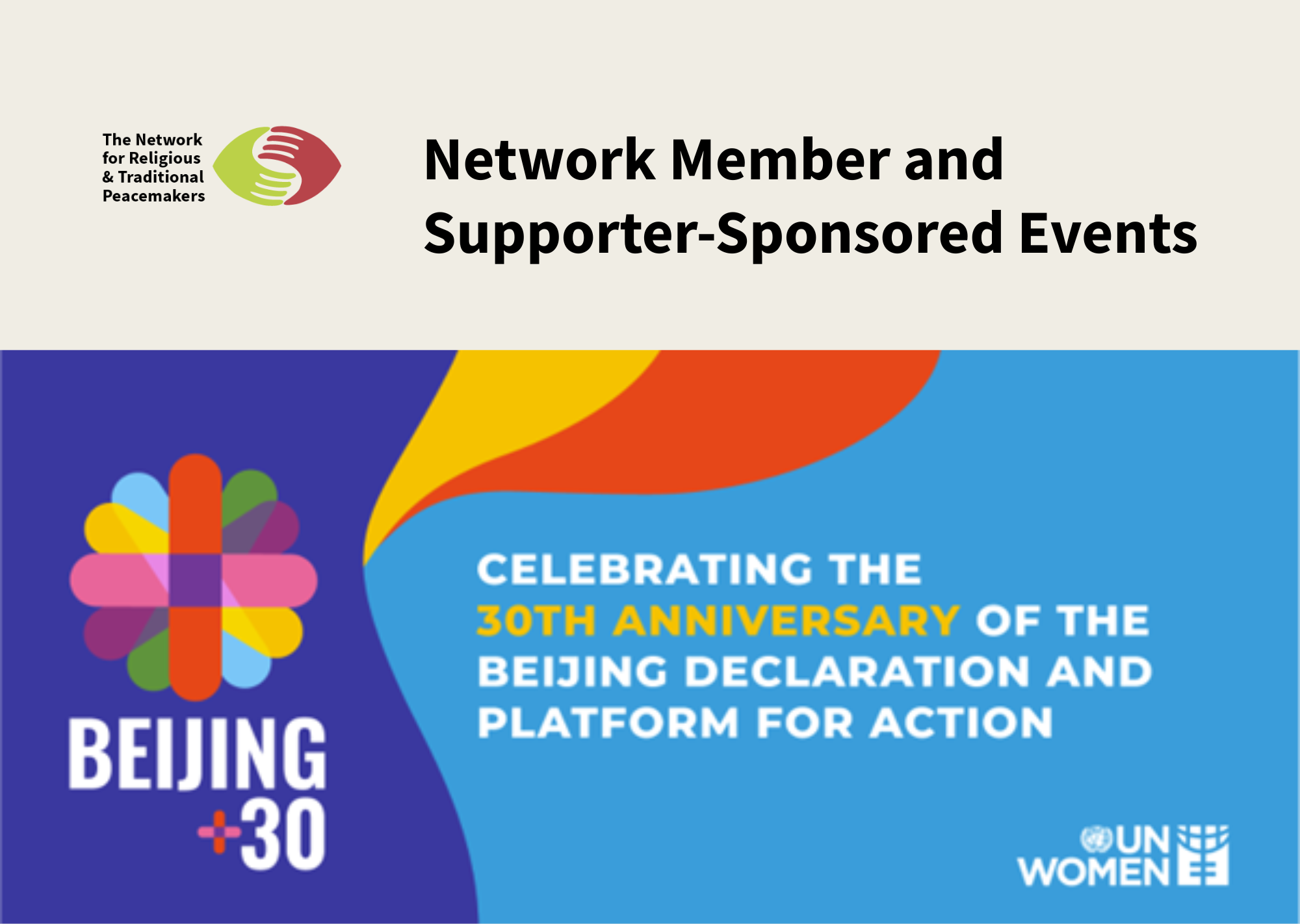 69th Commission on the Status of Women: Network Member and Supporter-Sponsored Events ...
